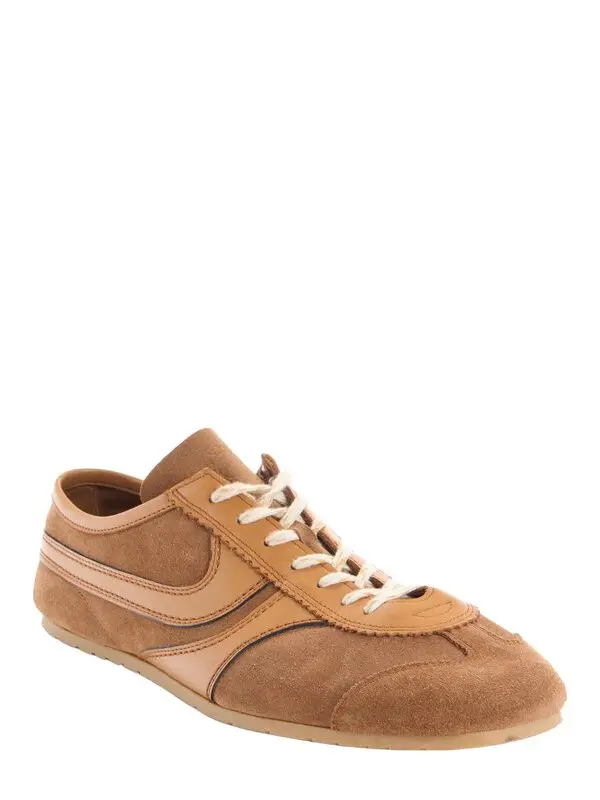 Dries Van Noten Suede Low Top Sneakers - Tan 712