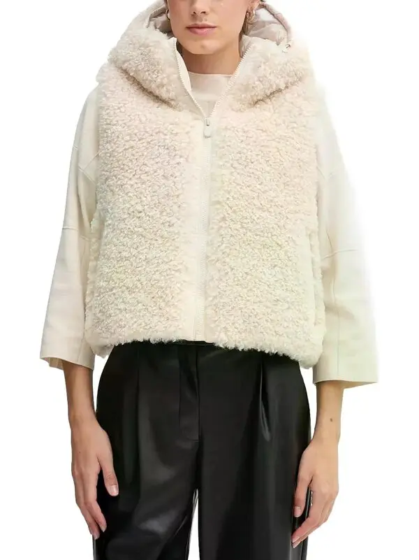 SAVE THE DUCK Hooded Fleece Jacket - Neutrals
