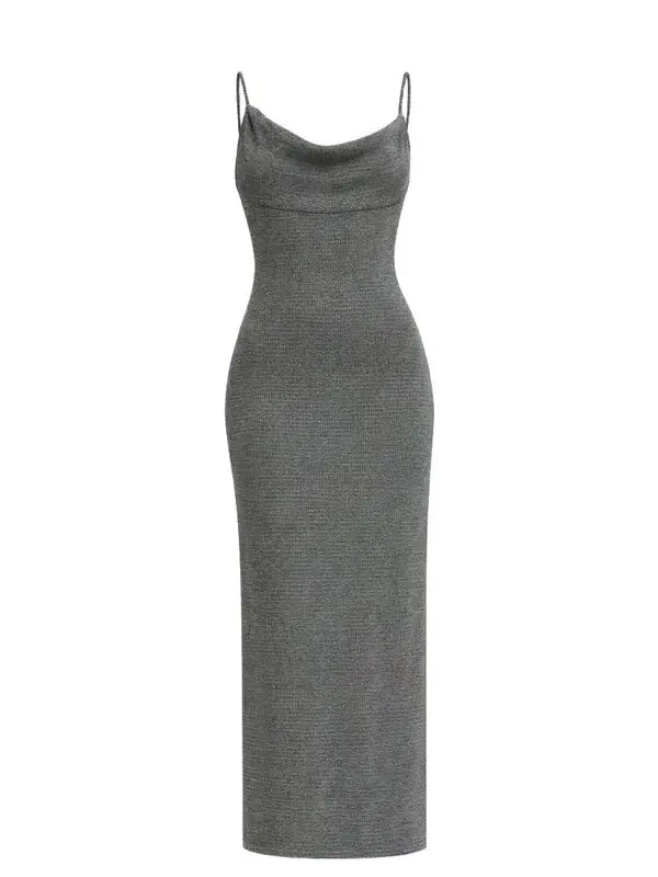 REFORMATION Gaia Cowl-neck Maxi Dress - Grey