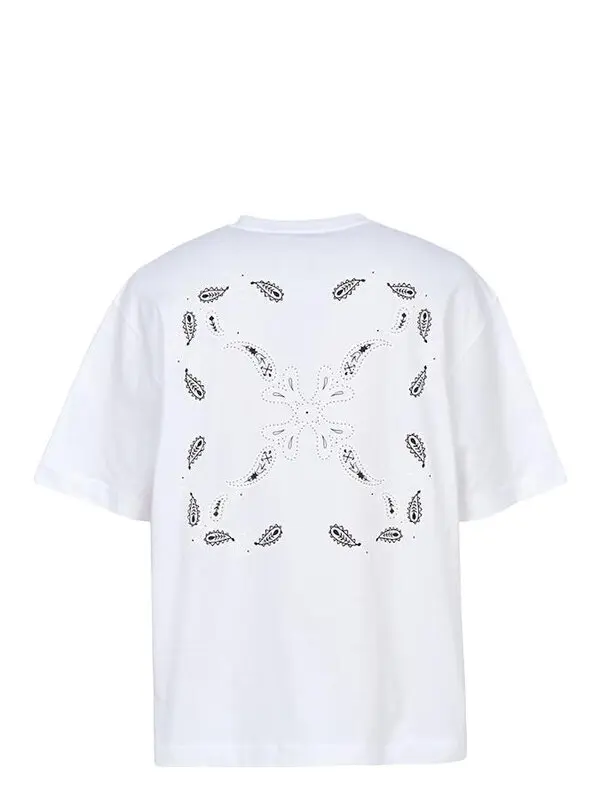 Off-White Off Bandana Arrow Skate Short Sleeve T-shirt - White