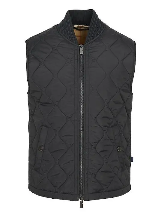 Burberry Tiverton Quilted Vest - Black
