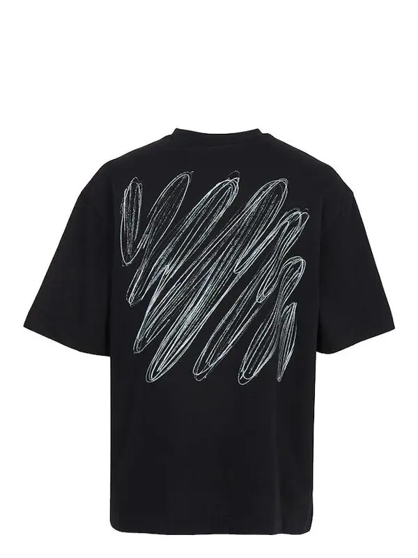 Off-White Scribble Diagonal Skate Short Sleeve T-shirt - Black