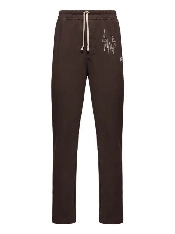 MONCLER + RICK OWENS Cotton Sweatpants - Brown