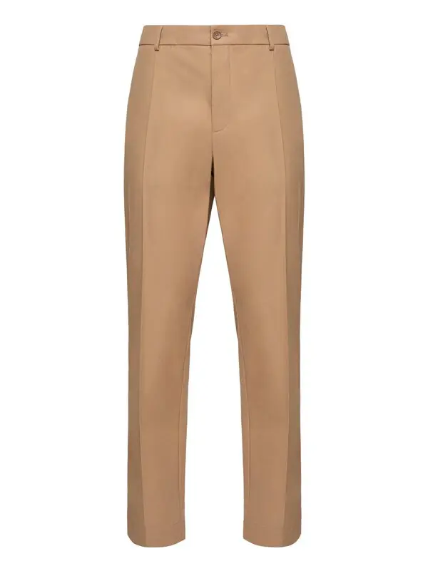 Moncler Technical Cotton Blend Trousers - Beige