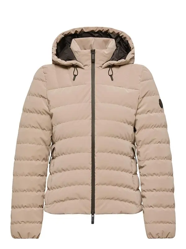Moncler Trèfle Hooded Down Jacket - Beige