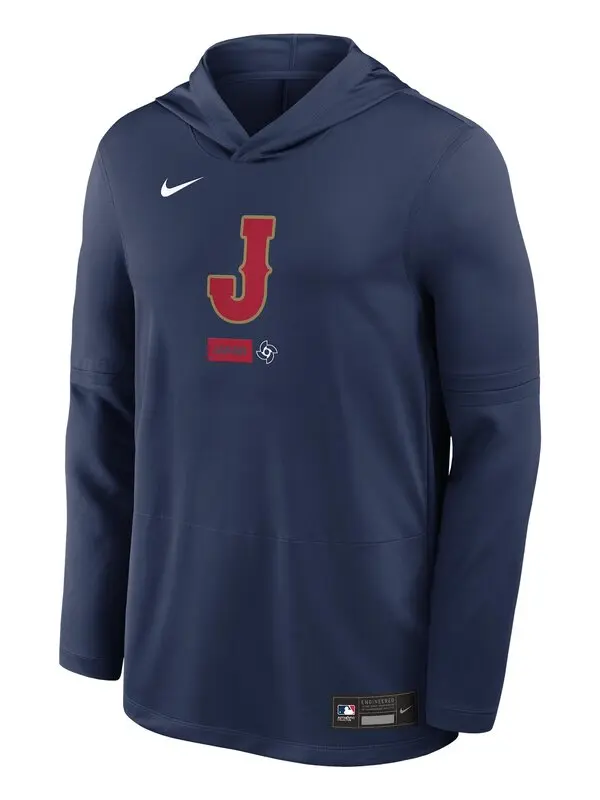 Nike Japan National Baseball Team 2026 World Baseball Classic Dri-fit Long-sleeve Hooded Top - Blue