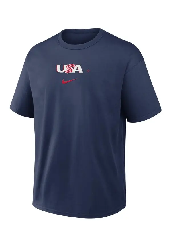 Nike Usa Baseball 2026 World Baseball Classic City Name Max90 Long-sleeve T-shirt - Blue