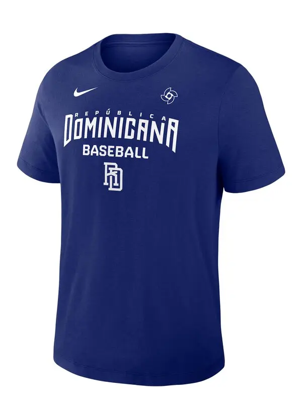 Nike Dominican Republic National Baseball Team 2026 World Baseball Classic Authentic Collection Early Work Dri-fit T-shirt - Blue