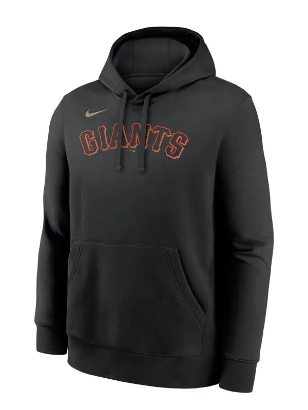Nike San Francisco Giants Mlb Pullover Hoodie - Black