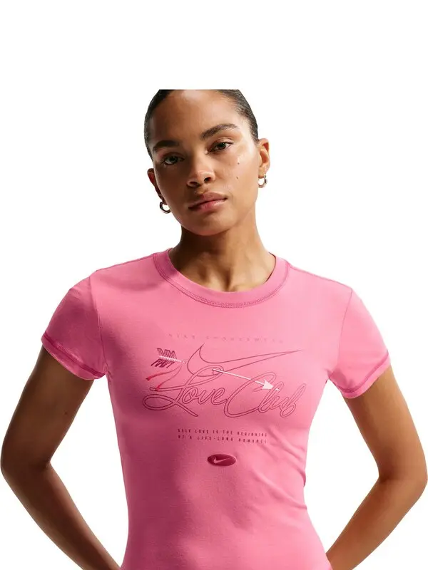 Nike Sportswear Chill Knit Slim Cropped T-shirt - Pink