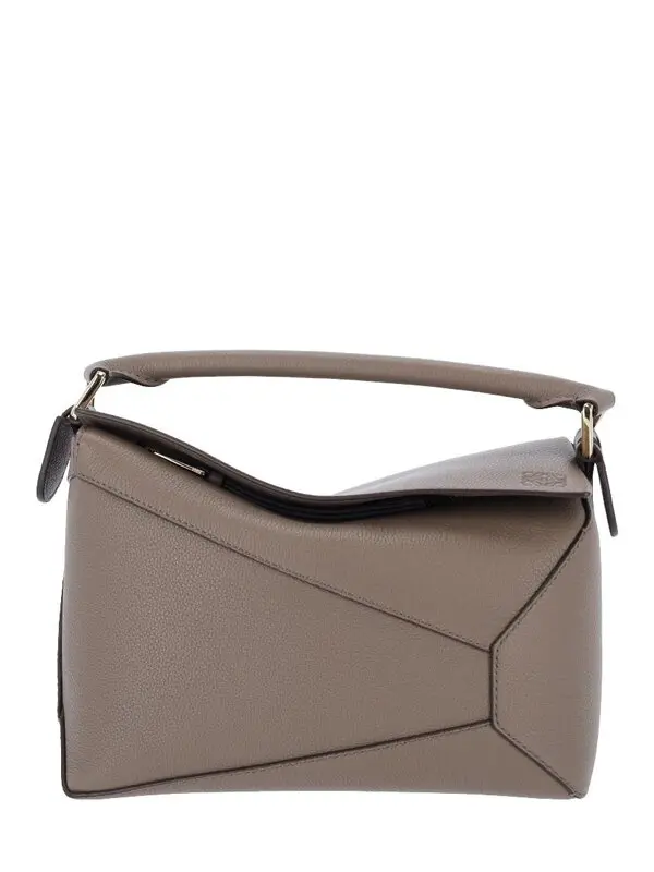 Loewe Puzzle Edge Small Handbag - Taupe