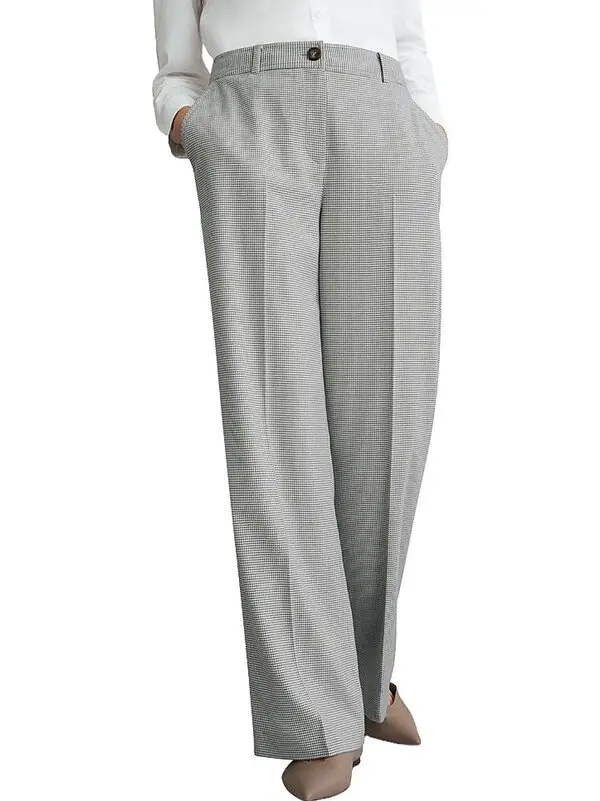 HOBBS LONDON Ellie Wide Trousers - Camel Multi