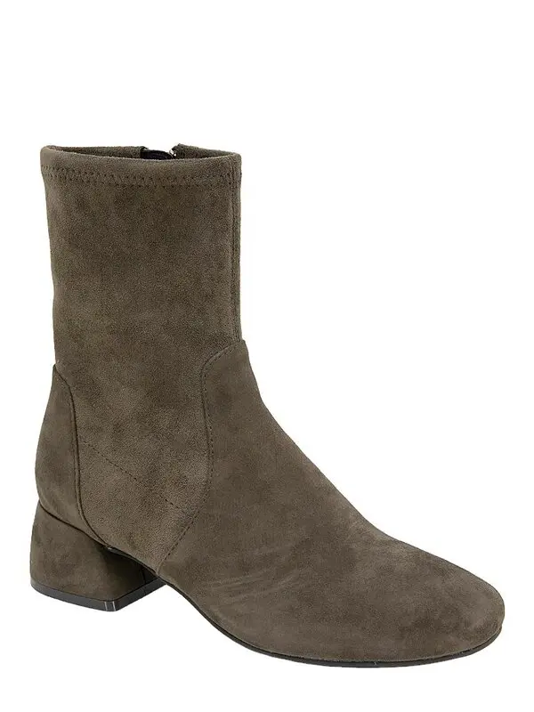 KENNETH COLE Emily Zip Mid-heel Boots - Shitake Suede