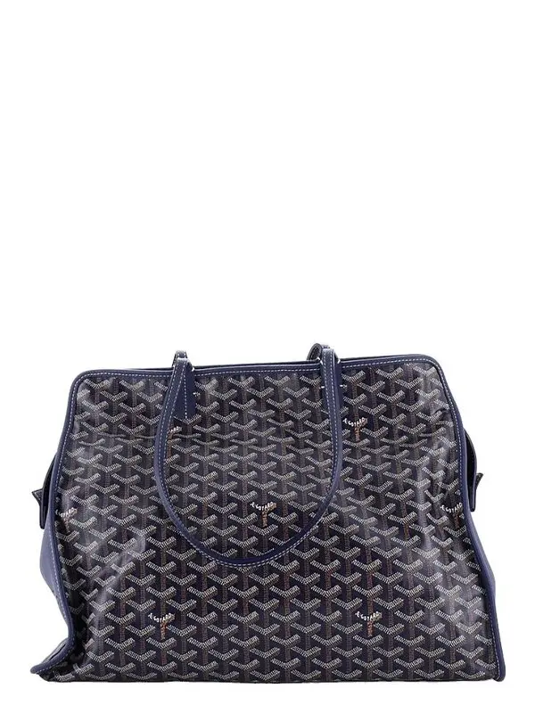 GOYARD Pm Hardy Pet Carrier Coated Canvas - Blue