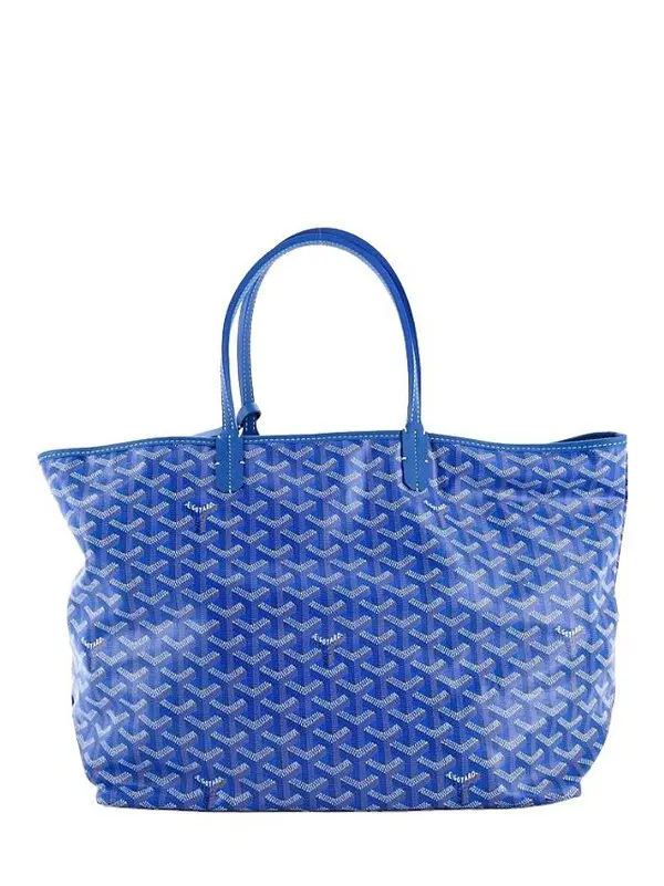 GOYARD Pm Saint Louis Tote Coated Canvas - Blue
