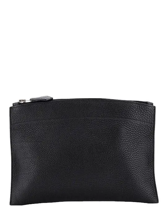 HERMES Medium Bazar Pouch Togo - Black