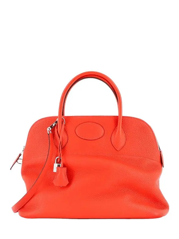 HERMES 35 Bolide Bag Clemence - Red