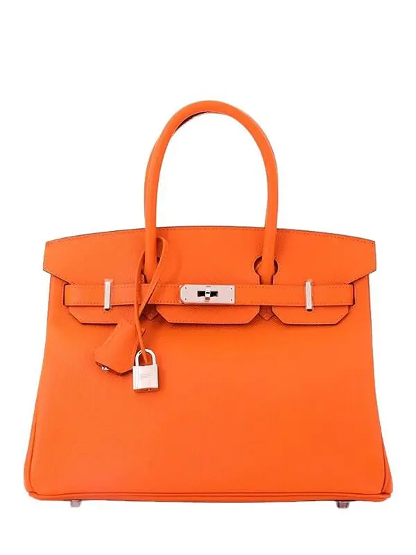 HERMES Birkin 30 Handbag - Orange H