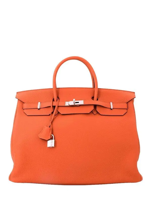 HERMES Birkin 40 Handbag - Orange
