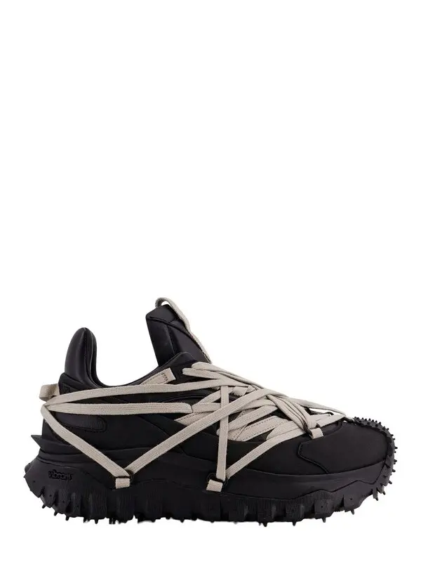 MONCLER + RICK OWENS Trailgrip Megalace Sneakers - Black