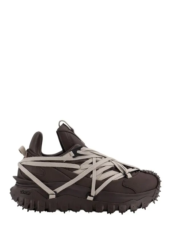 MONCLER + RICK OWENS Trailgrip Megalace Sneakers - Brown