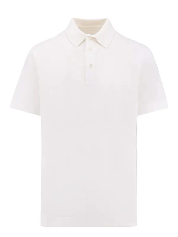 Givenchy Piqué Cotton Polo Shirt With 4g Embroidery - White