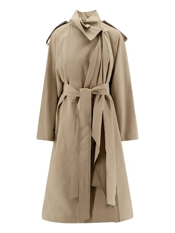 R2W Lumira Linen And Cotton Trench - Beige