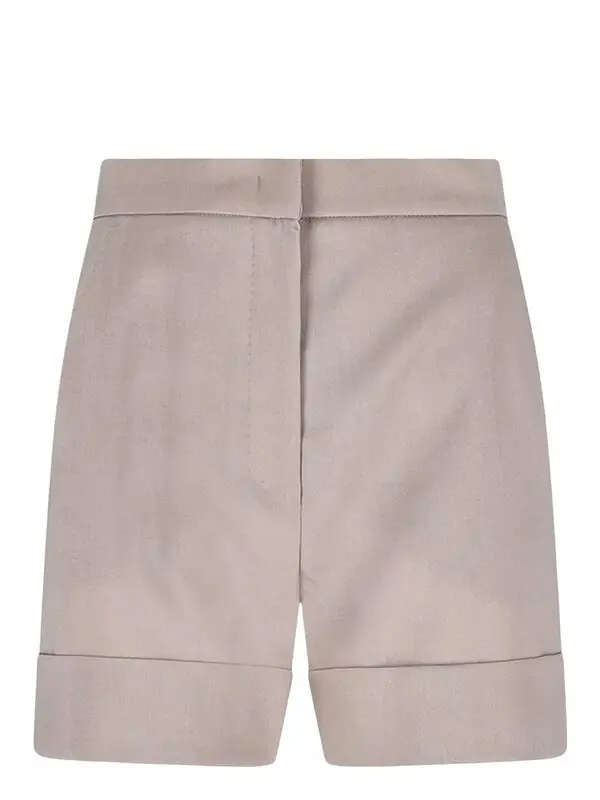Max Mara Virgin Wool, Mohair And Silk Bermuda Shorts - Pink