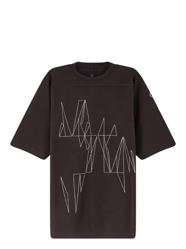 MONCLER + RICK OWENS Jumbo Cotton Tshirt - Brown