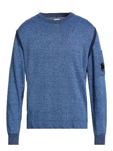 C.P. COMPANY Crewneck Lightweight Knit Sweater - Navy