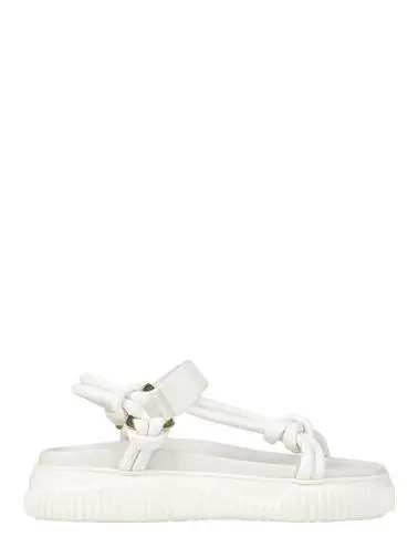VOILE BLANCHE Lisa 34 Leather Sandals - White