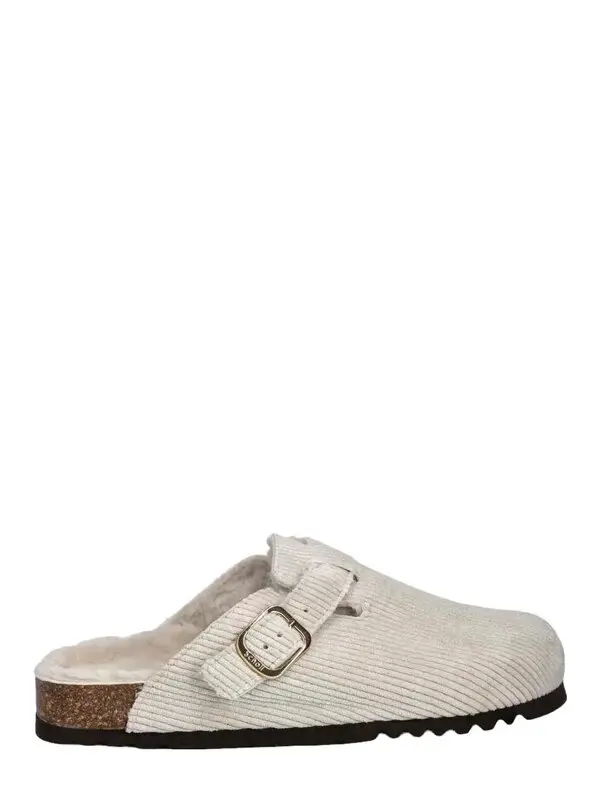 DR. SCHOLL'S SHOES Buckle Corduroy Mules - Neutrals