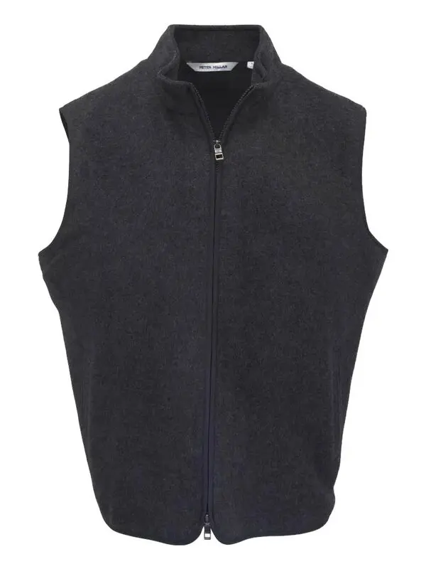 Peter Millar Crown Flex Wool Gilet - Grey
