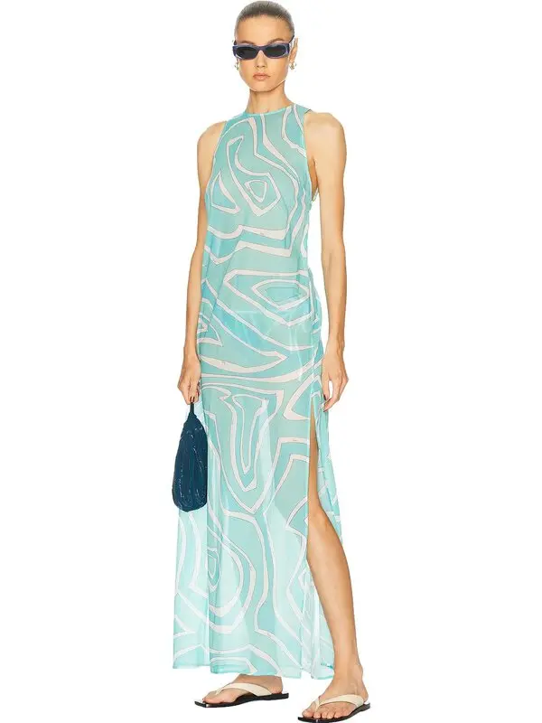 Emilio Pucci Maxi Dress - Turquoise