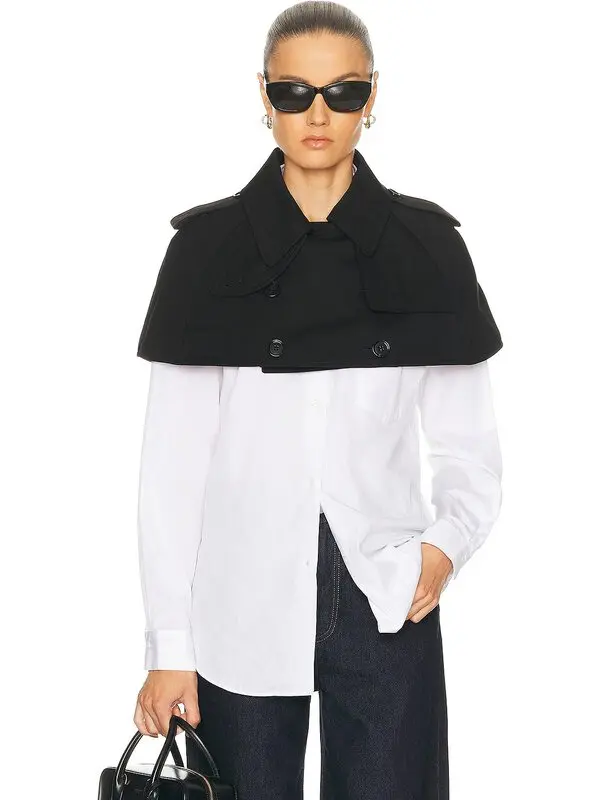 Burberry Mini Trench Cape - Black