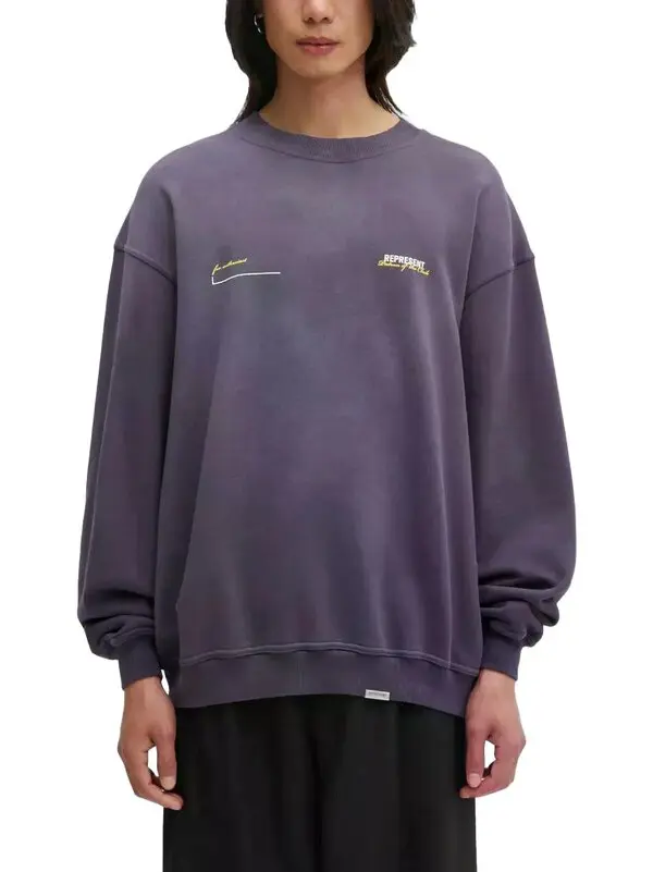 REPRESENT Patron Of The Club Crew-neck Sweatshirt - Purple