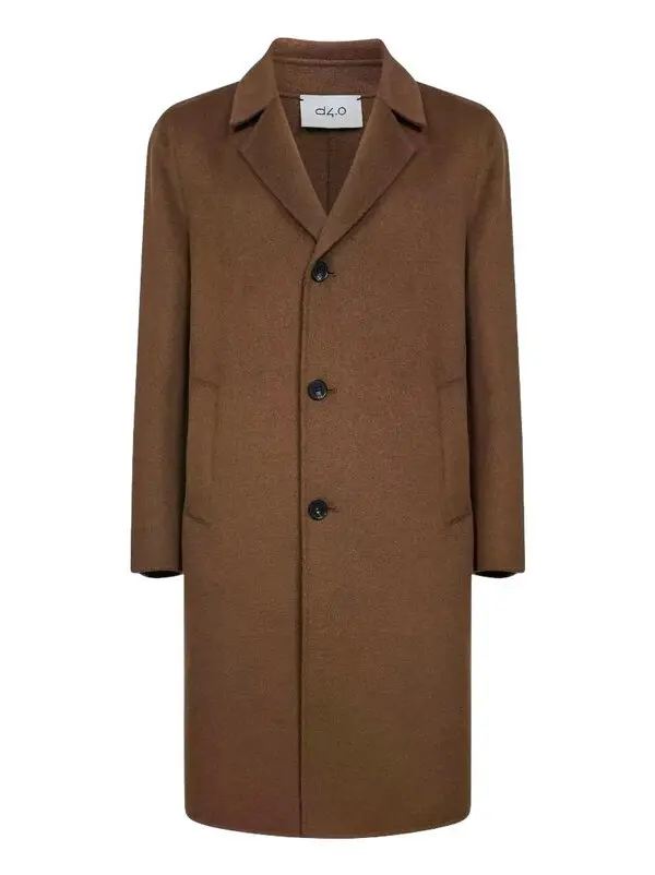 D4.0 Three-button Coat - Brown