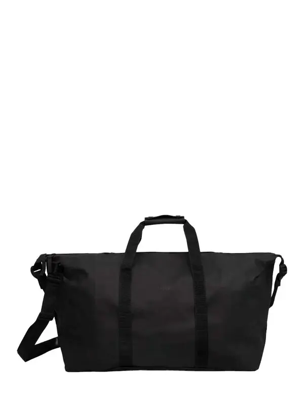 Rains Duffle Bag With Embossed Logo - Black