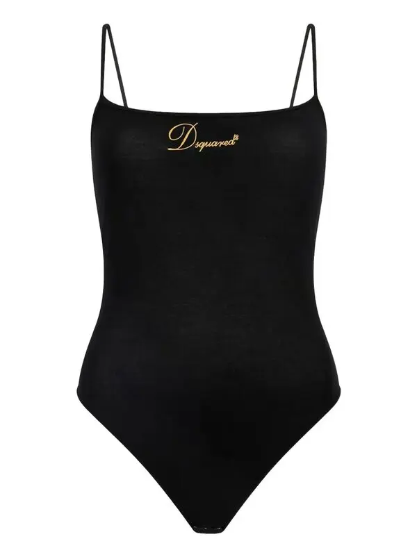 Dsquared2 Signature Square-neck Bodysuit - Black