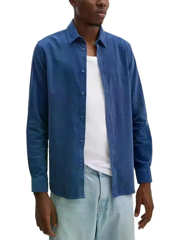 SAMSOE SAMSOE Saliam Corduroy Shirt - Blue