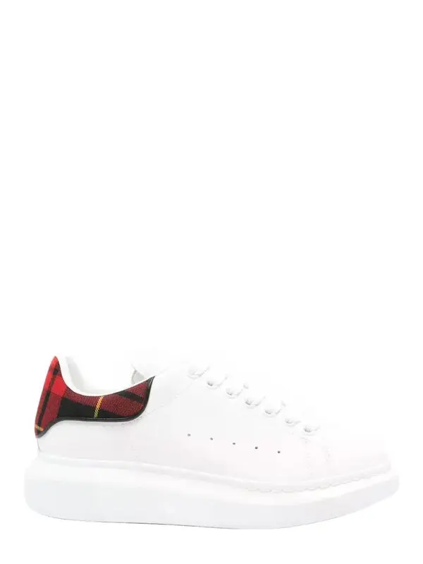 Alexander McQueen Oversized Tartan-detail Lace-up Sneakers - White