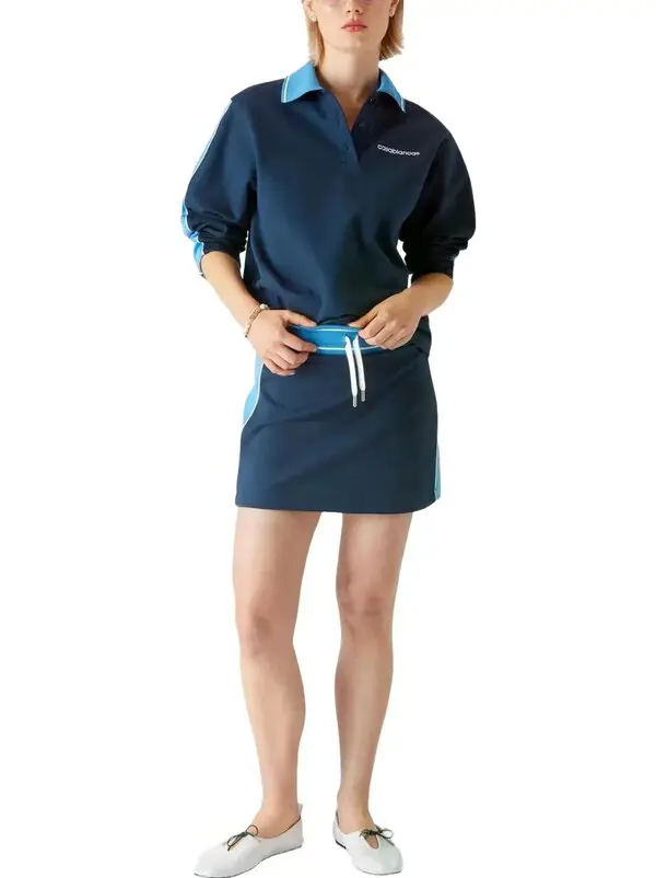 Casablanca Logo-detail Polo Shirt - Blue