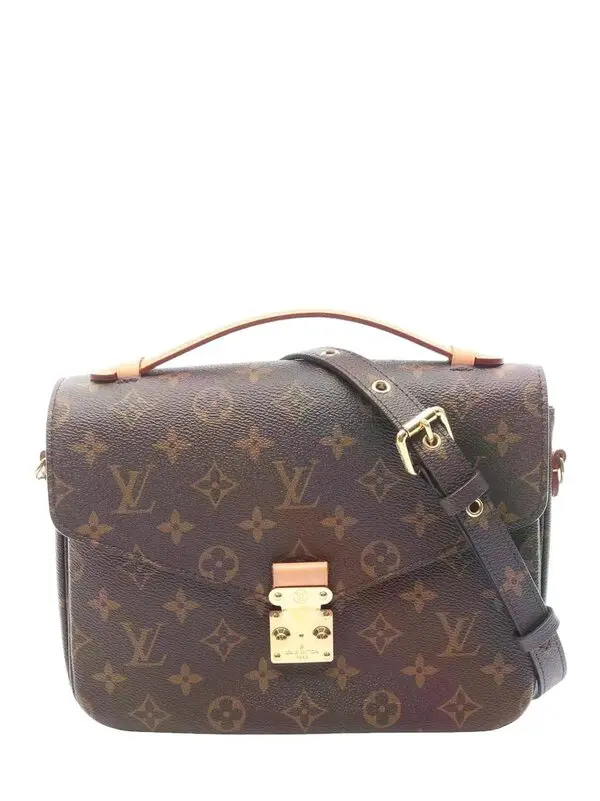 LOUIS VUITTON Monogram Pochette Metis Crossbody Bag - Brown
