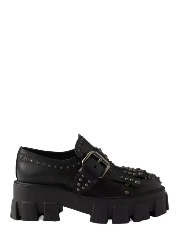 Prada 55mm Leather Loafers - Black