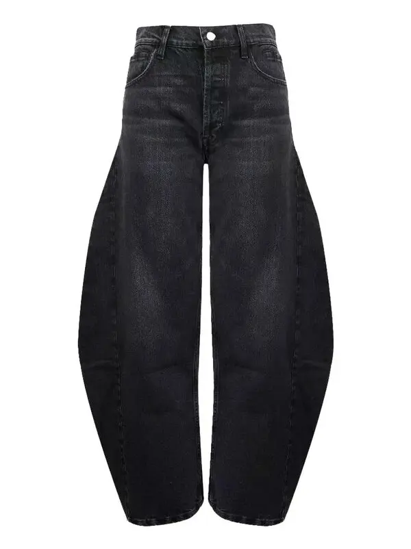 A.W.A.K.E. Mode Washed Wide-leg Jeans - Black