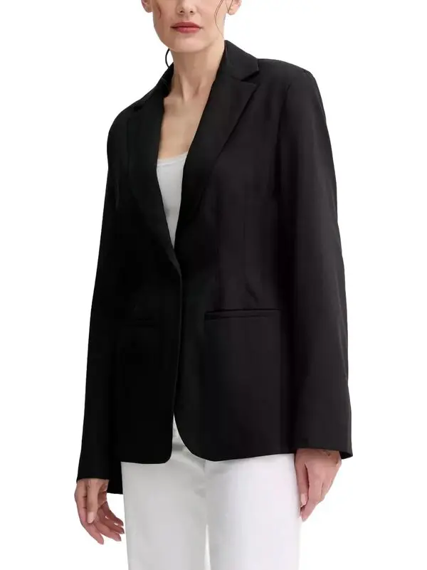SAMSOE SAMSOE Notched-lapel Single-breasted Blazer - Black