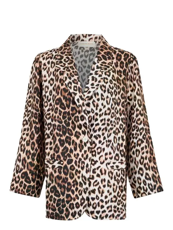 La Prestic Ouiston Panther-print Blazer - Brown