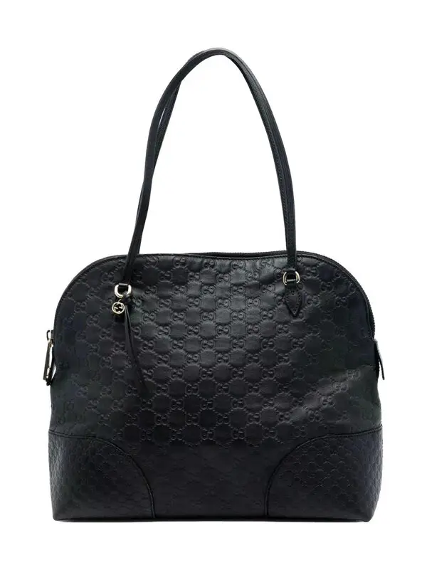 Gucci Medium Sima Bree Dome Tote - Black