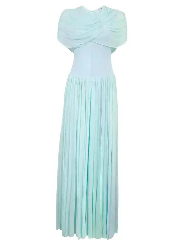 Simkhai Nancie Draped Maxi Dress - Blue