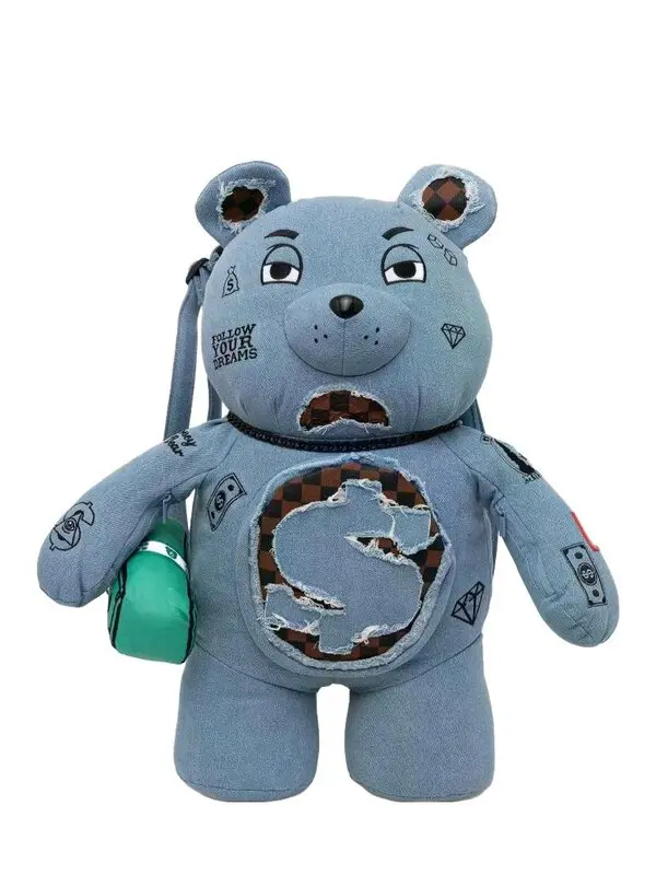 SPRAYGROUND Shark Teddy Money Bear Backpack - Blue